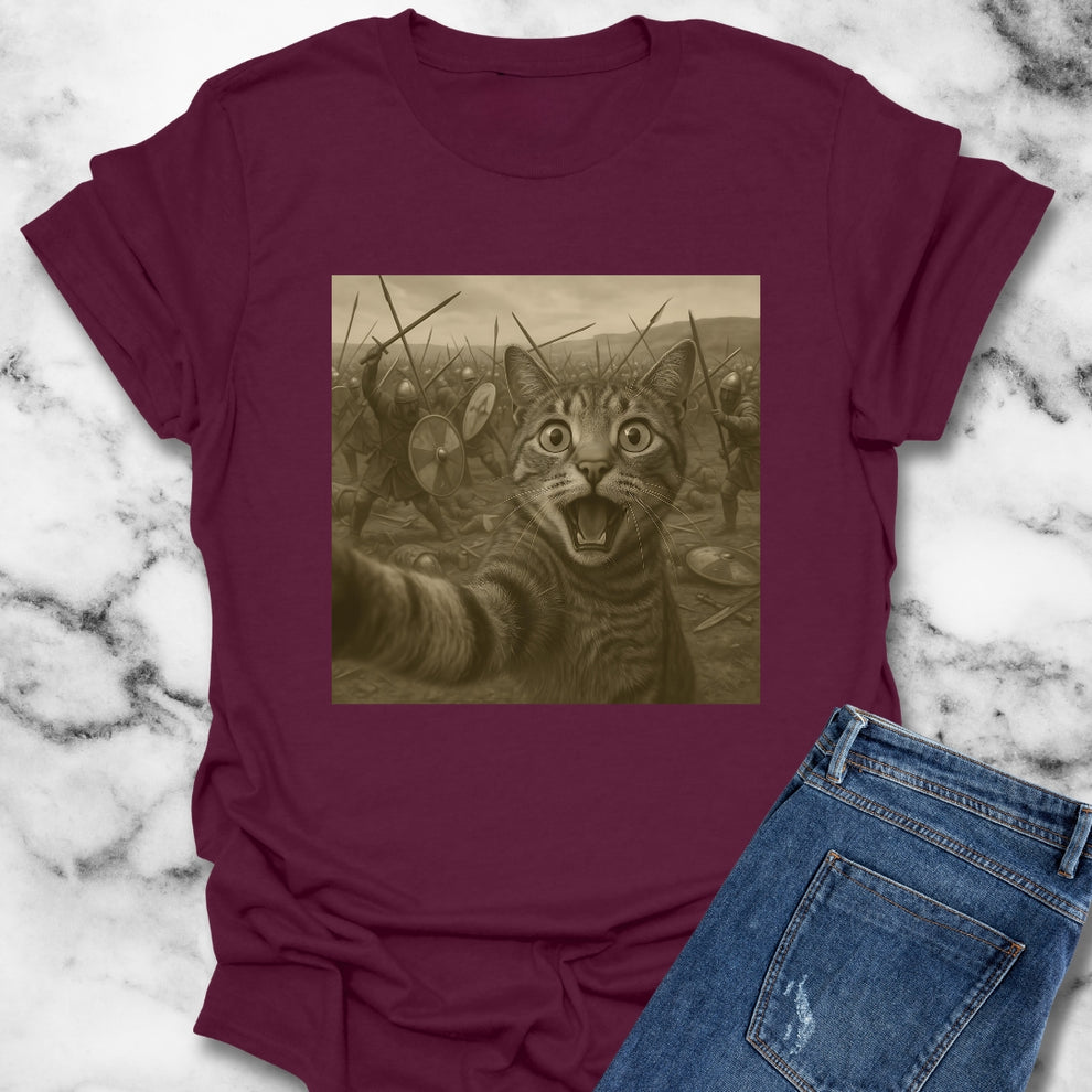 Cat Selfie Battle of Hastings Unisex Lightweight T-Shirt – Echos of ...