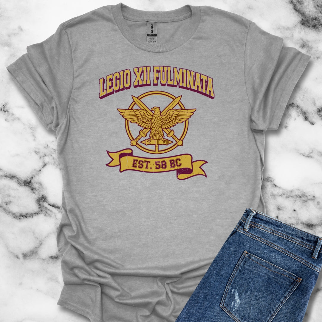 Varsity Style Legio XII Fulminata Unisex Lightweight T-Shirt – Echos of ...