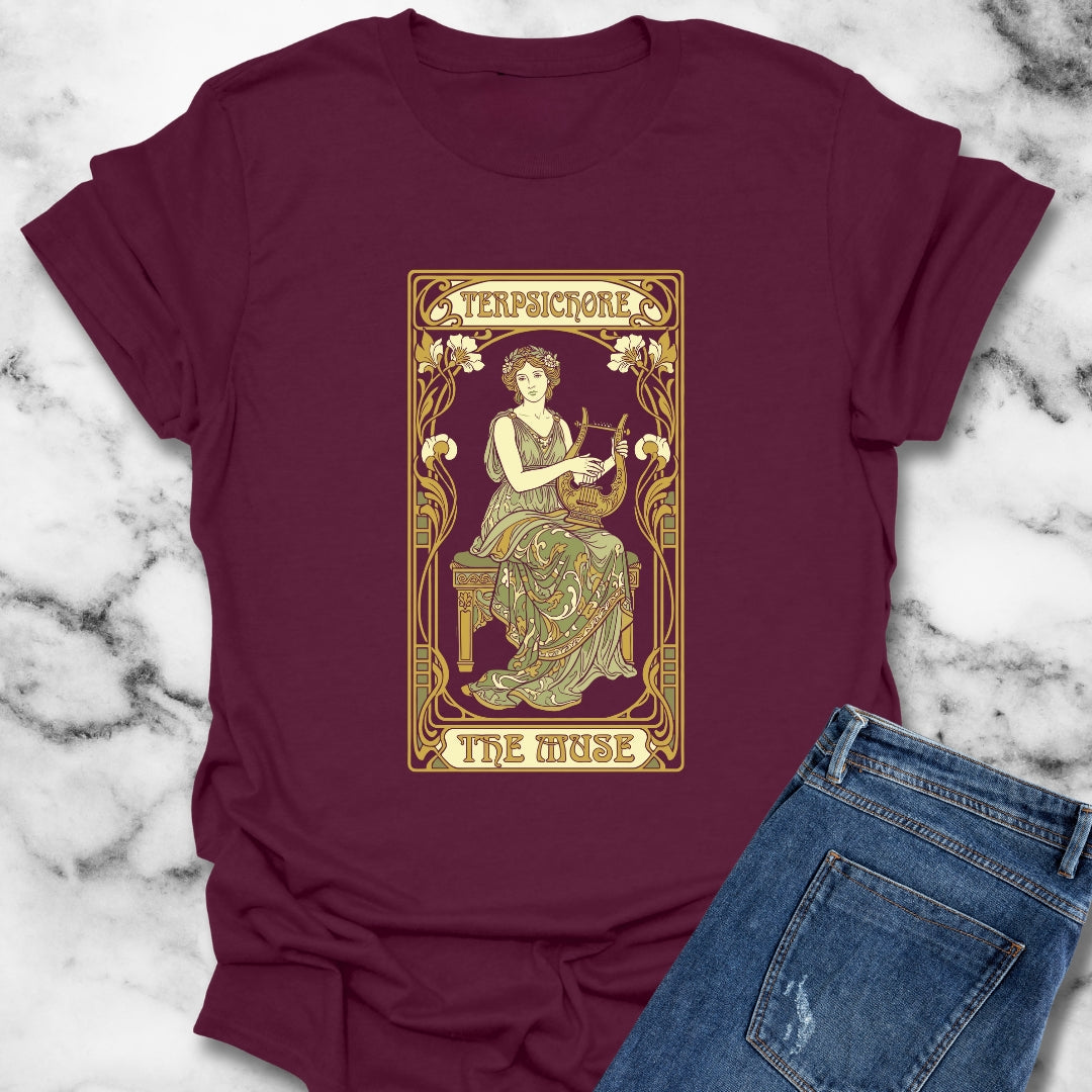 Terpsichore the Muse T-Shirt – Echos of Antiquity