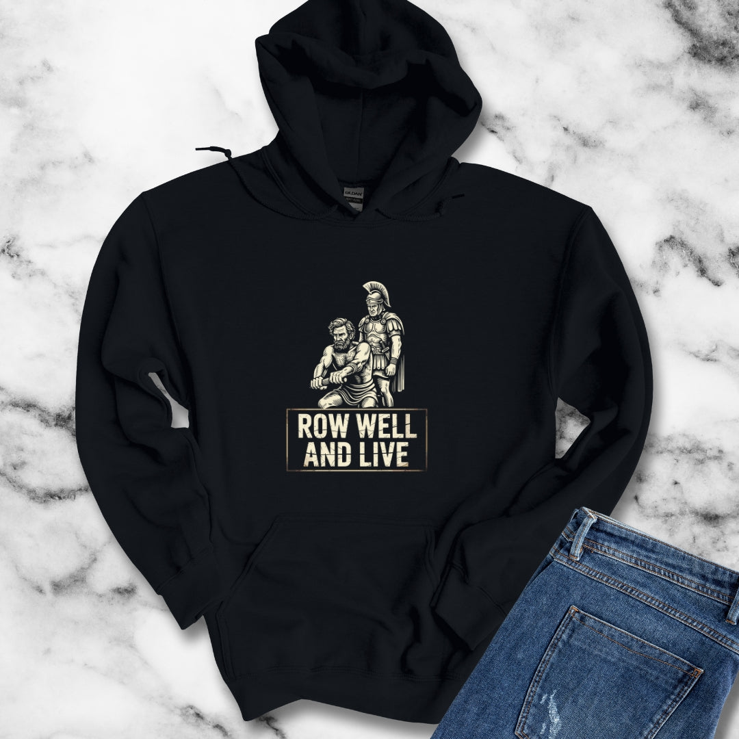 Ben Hur Quote Row Well and Live Hoodie – Echos of Antiquity